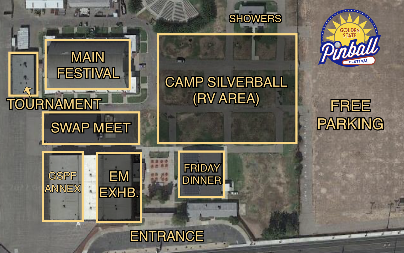 Location – Golden State Pinball Festival